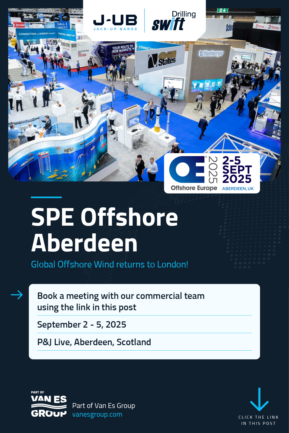 MEET US at SPE OFFSHORE EUROPE 2025 in Aberdeen - Jack-Up Barge